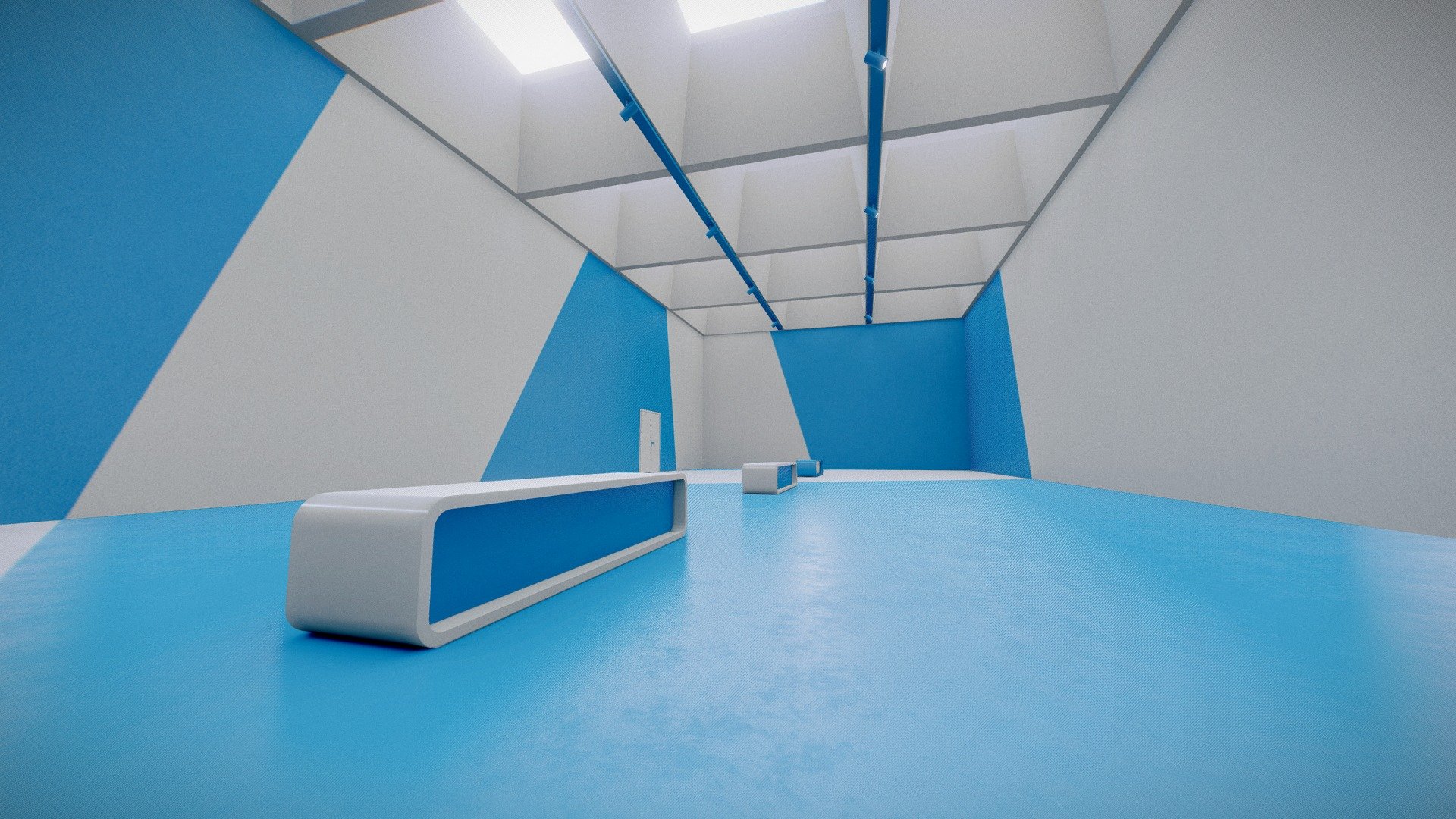 VR Modern Gallery Room - Download Free 3D model by Maxim Mavrichev ...