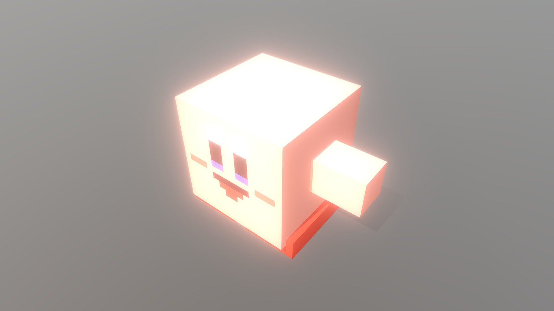 Minecraft Kirby! 2 - 3D model by LittleNoob (@emmanuela.otoide ...