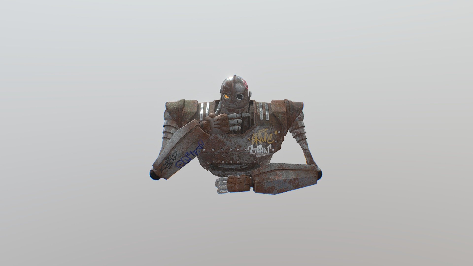 Iron Giant Thinking Pose - 3D model by liamndesigns (@liamnoonandesigns ...