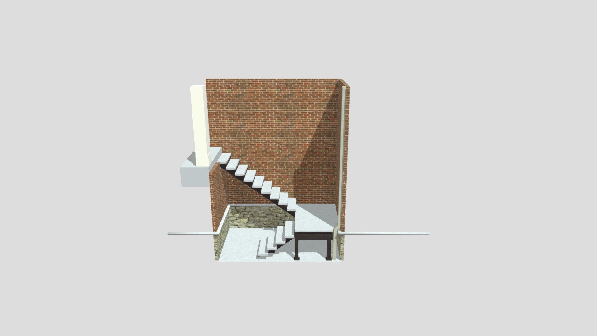 Niemeyer Monobeam - 3D model by CincinnatiStair [49a0d46] - Sketchfab