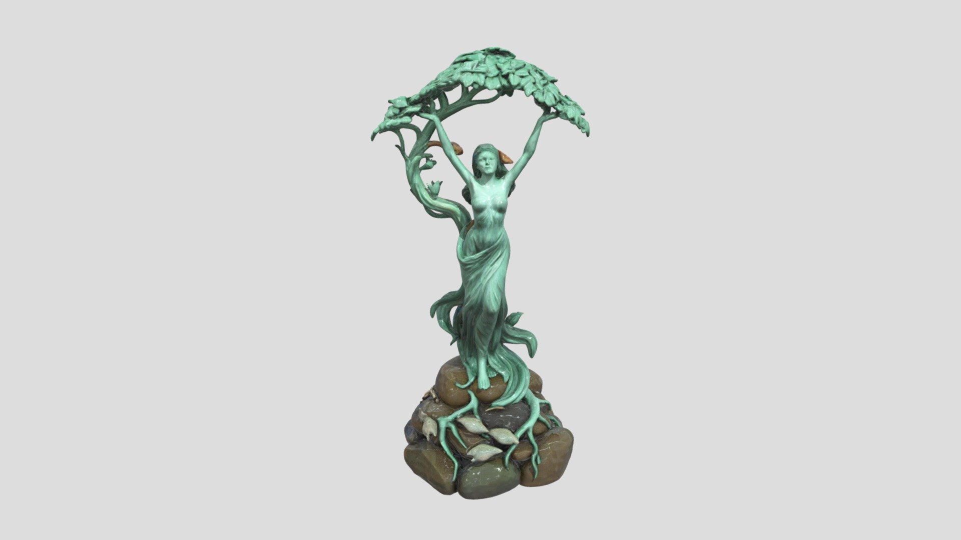 Tree Spirit Statue – Nature Goddess 3D Model - 3D model by ...