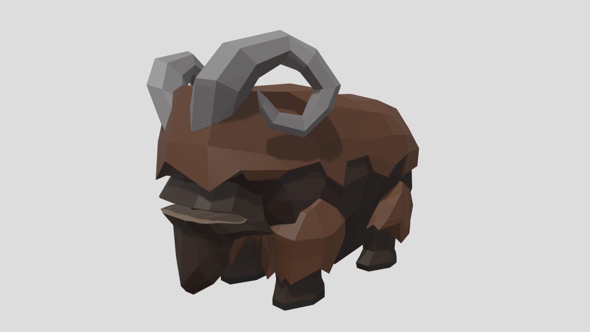 Bantha Low Poly - Download Free 3D model by Christian4100 ...