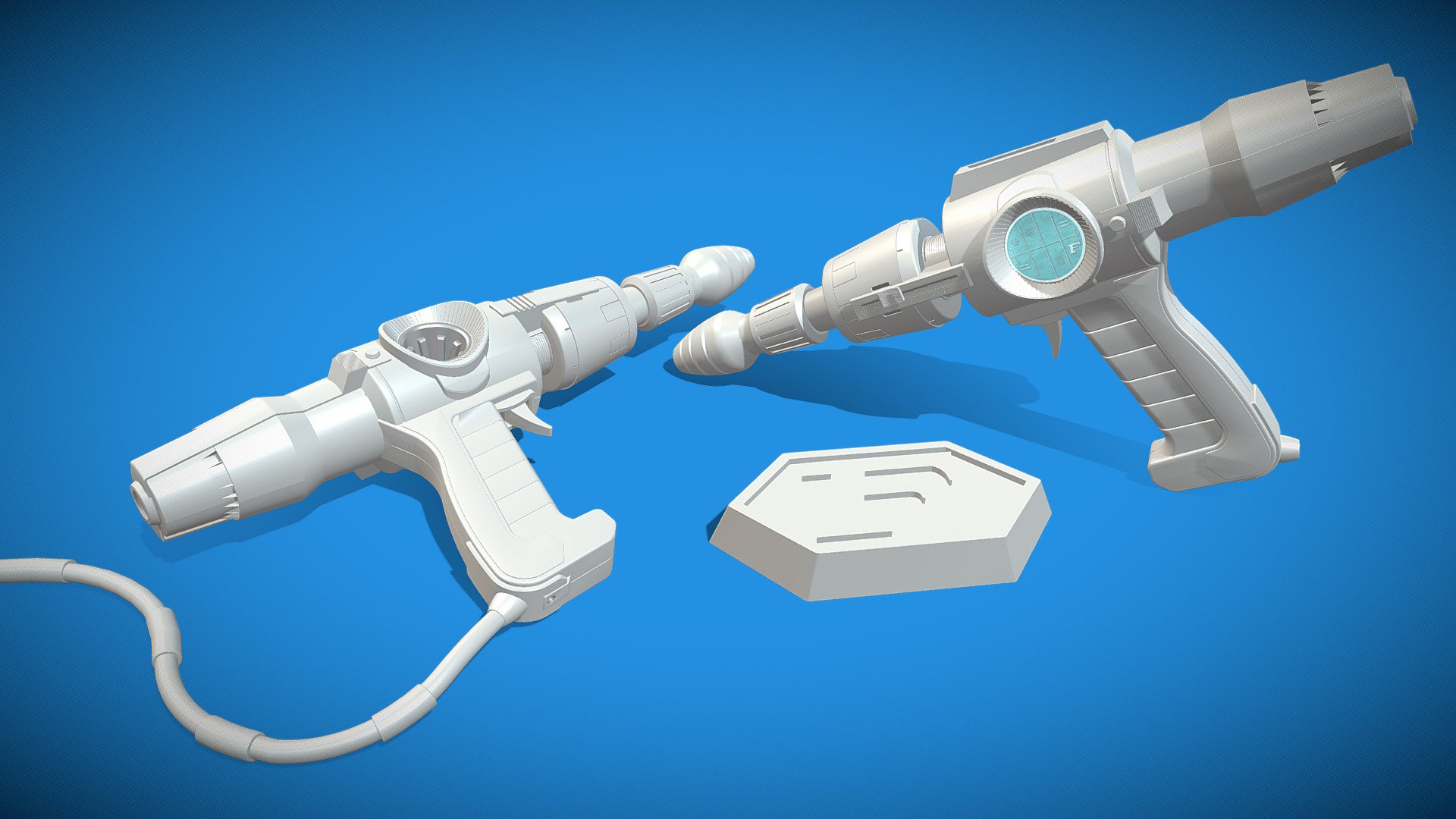 Captain Future's Laser Guns - Buy Royalty Free 3D model by COSEDIMARCO ...