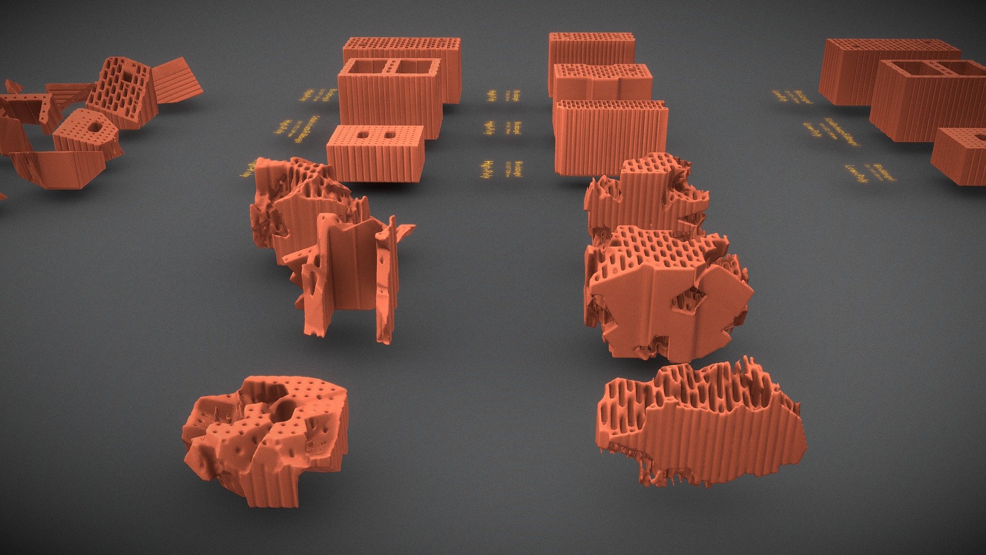Clay Brick Demolition Waste (WIP-3) - Buy Royalty Free 3D model by VIS ...
