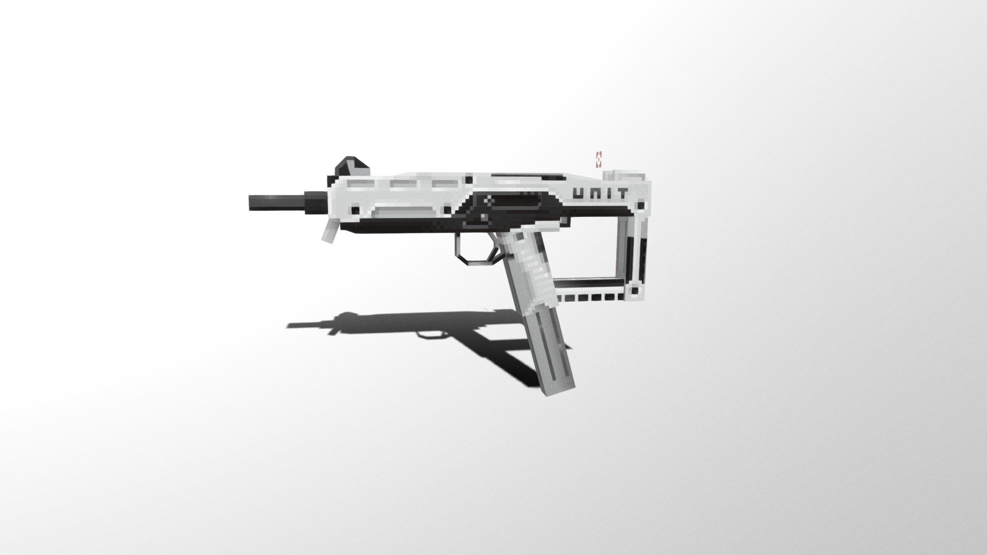 PIXEL UZI SMG - 3D model by Maxhaza [49a6d85] - Sketchfab