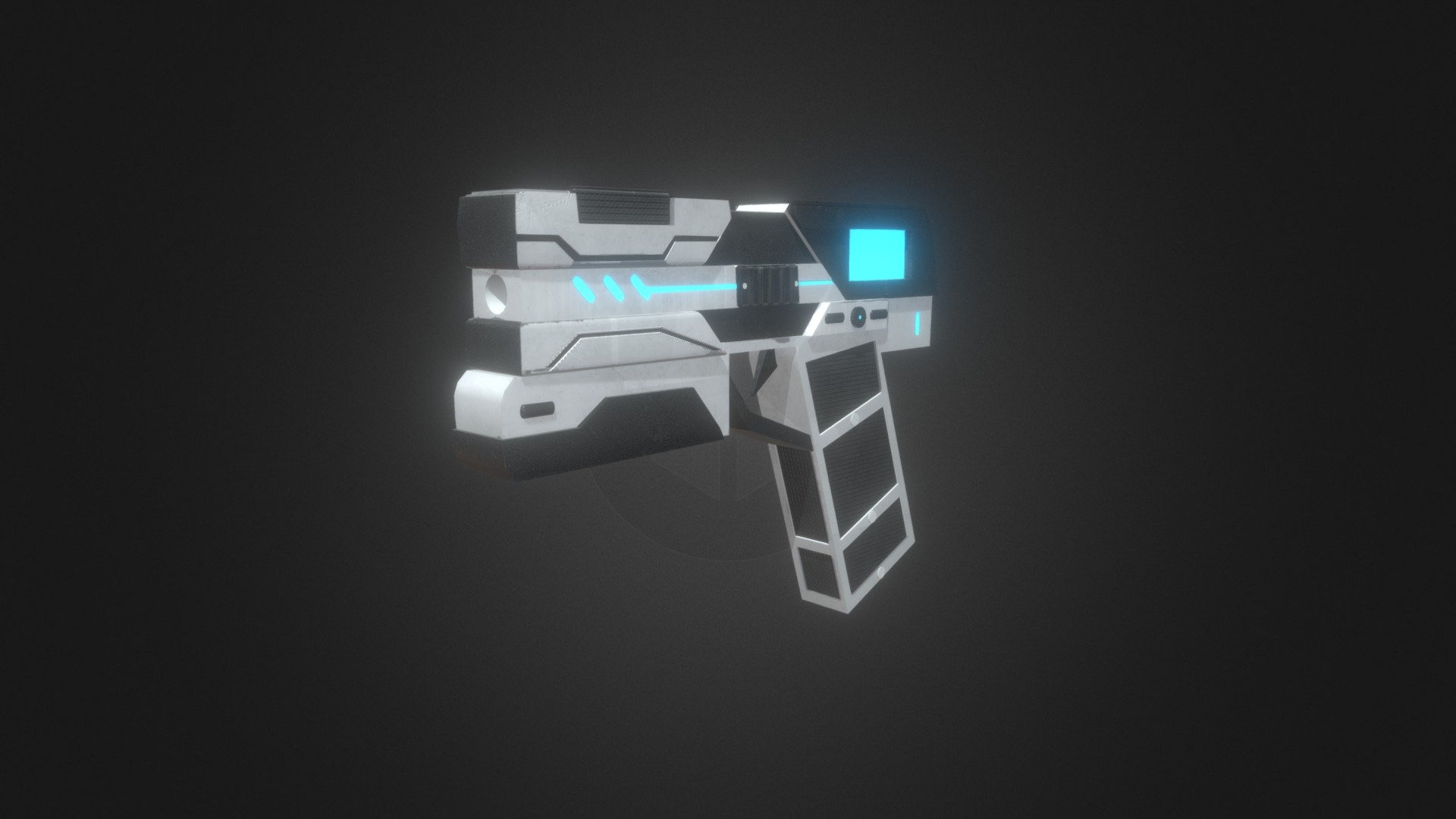 Futuristic Pistol - 3D model by TheMem [49a7fd1] - Sketchfab
