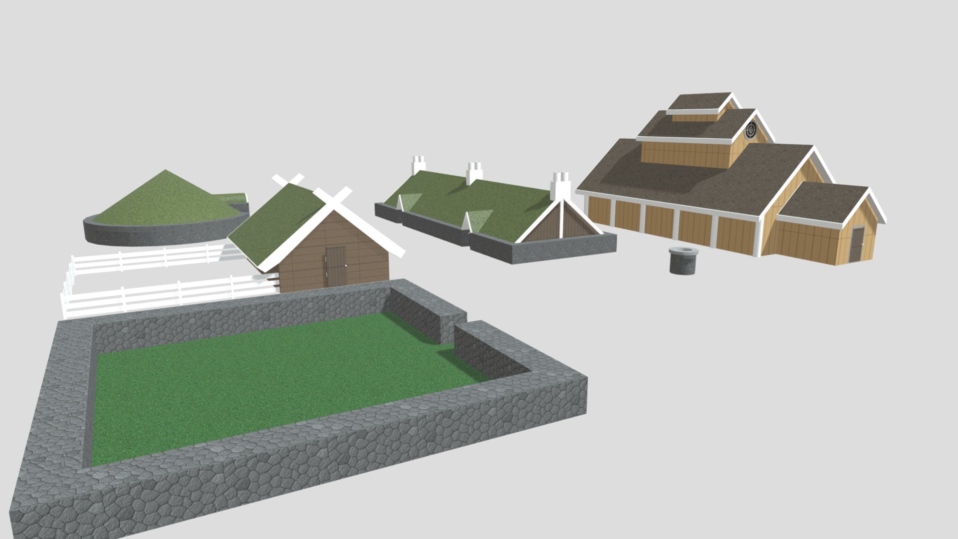 Viking Settlement Collection Pt1 - Download Free 3D model by martyn169 ...