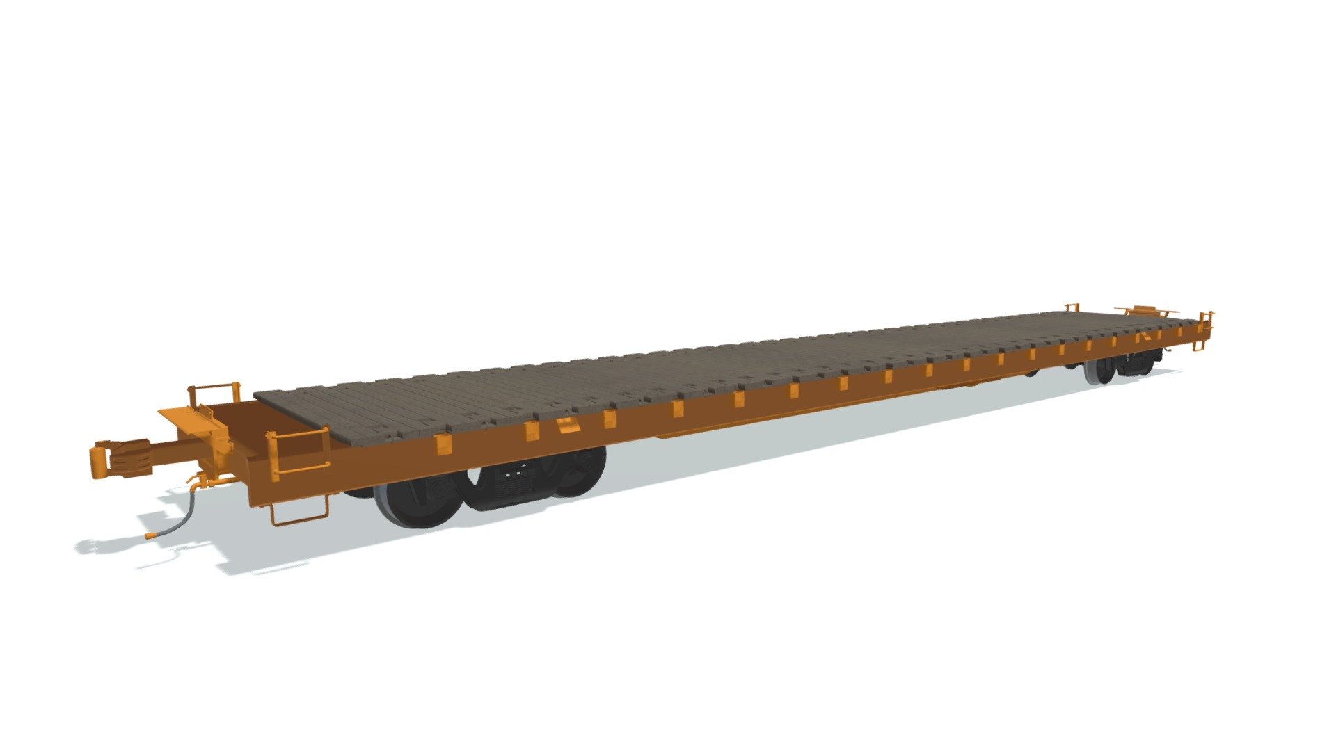 Flat Railroad Car - Buy Royalty Free 3D model by 3DHorse [49a8e51 ...