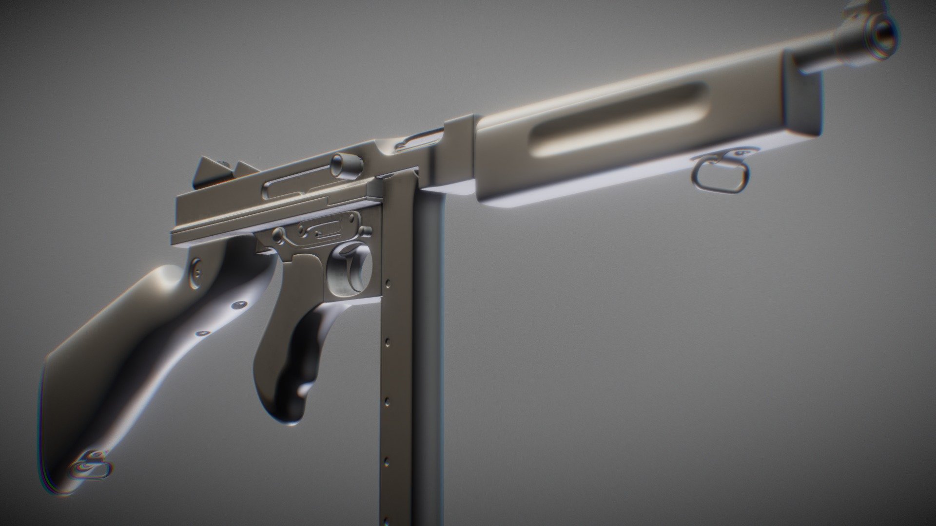 Thompson M1A1 High Poly WIP - 3D model by e-Manual (@e-arth) [49ab913 ...