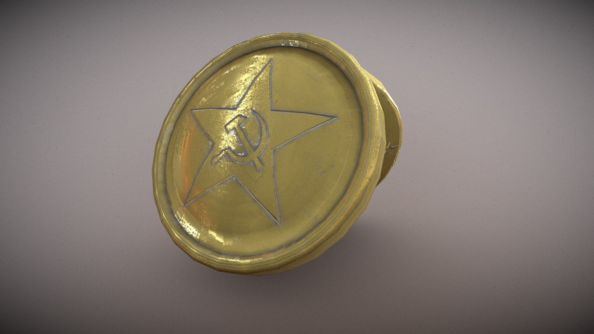 USSR Button - 3D model by MerZZkiY (@REstore) [49ac83f] - Sketchfab