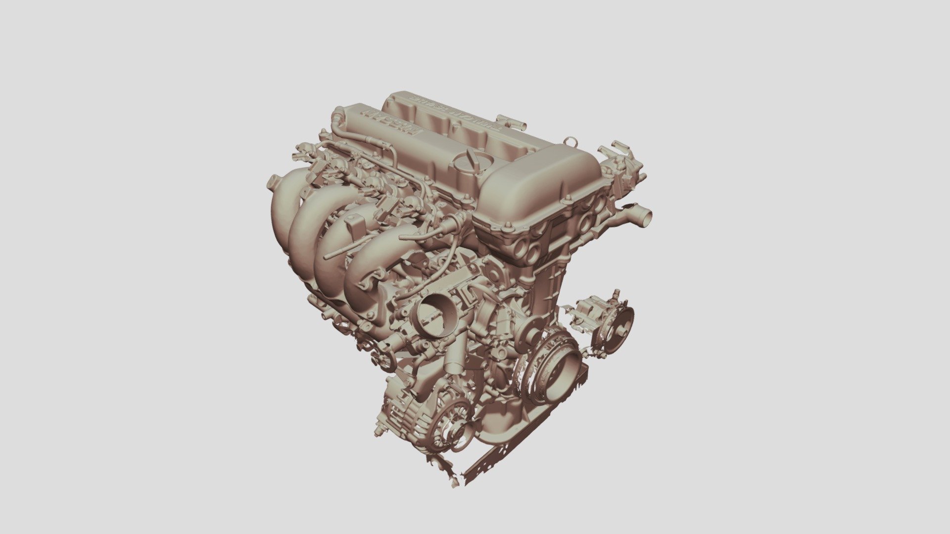 Nissan SR20DE Engine (raw) - 3D model by Absolute3D [49ad568] - Sketchfab