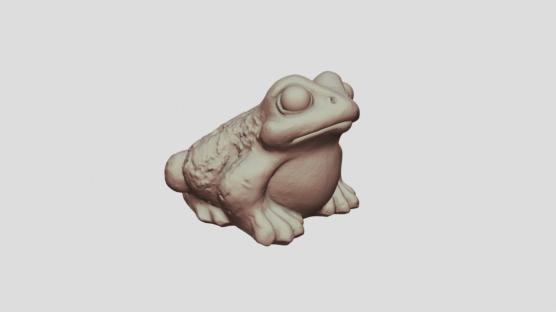 Clay Frog Garden Sculpture - 3D model by scottjanousek [49ae4aa ...
