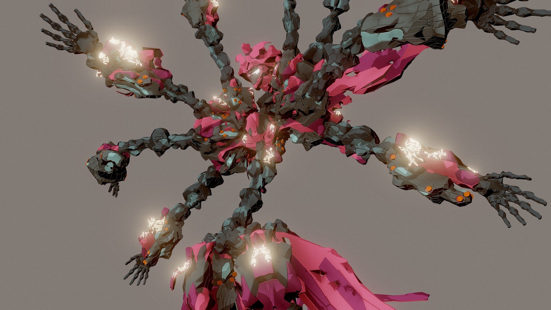 Procedural Hard Surface Modeling Test 19 014 3d Model By Asaito