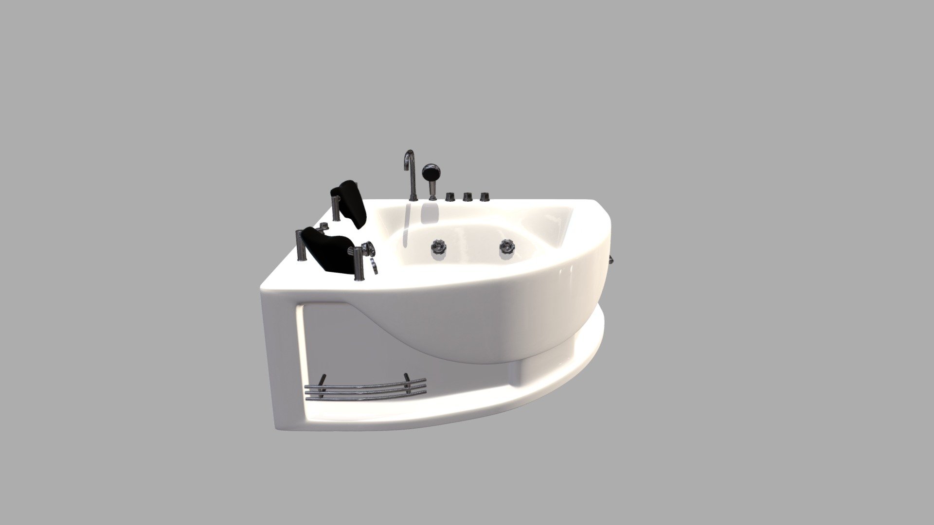 whirlpool tub jacuzzi - 3D model by Artistar3D [49b000f] - Sketchfab