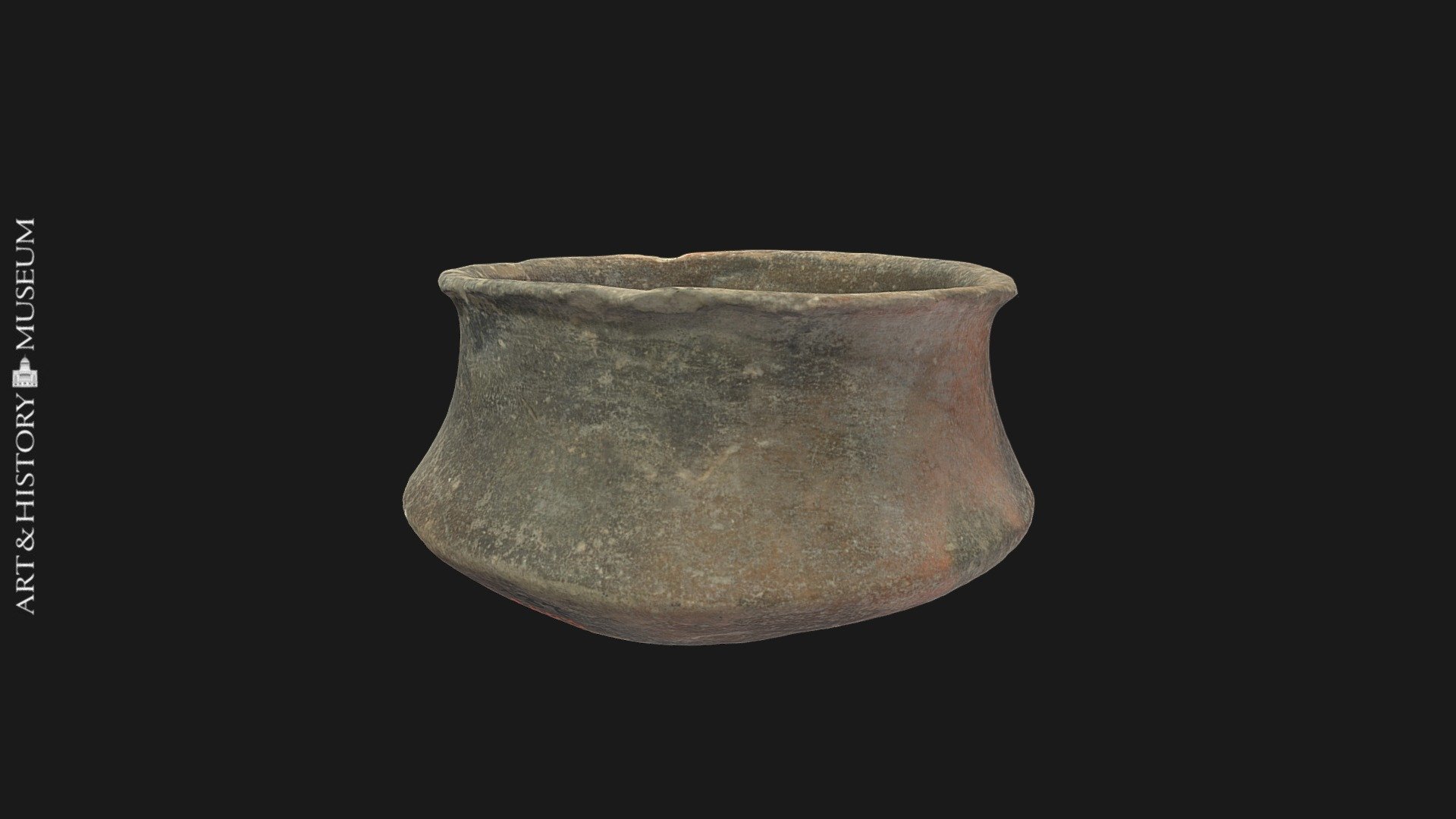 Carinated vase with flaring rim & human remains - Download Free 3D ...
