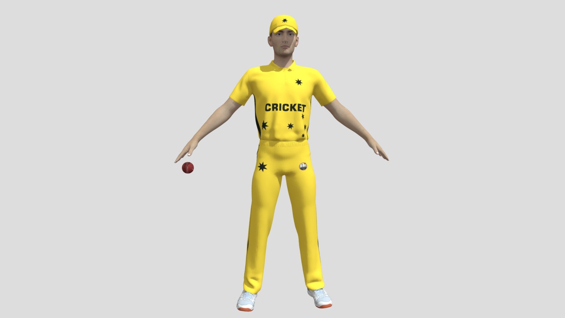 Cricket Bowler - Buy Royalty Free 3D model by trish.j2109 [49b116f ...