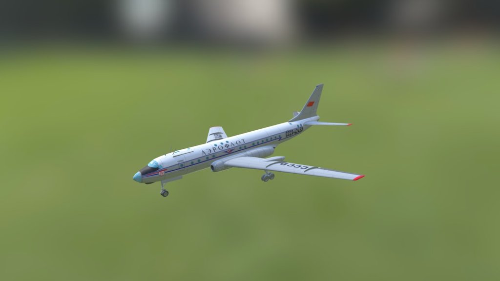 Tu104 - Download Free 3D model by manilov.ap [49b8ee4] - Sketchfab