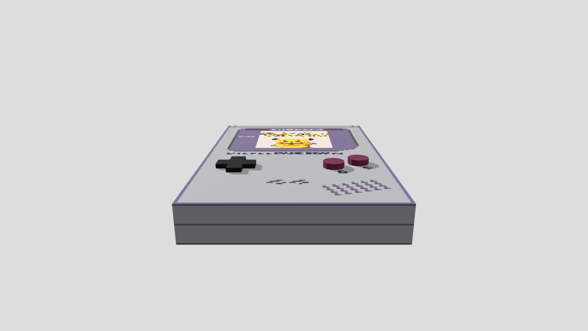 gameboy pokemon yellow - 3D model by yuriwasblue [49bc073] - Sketchfab