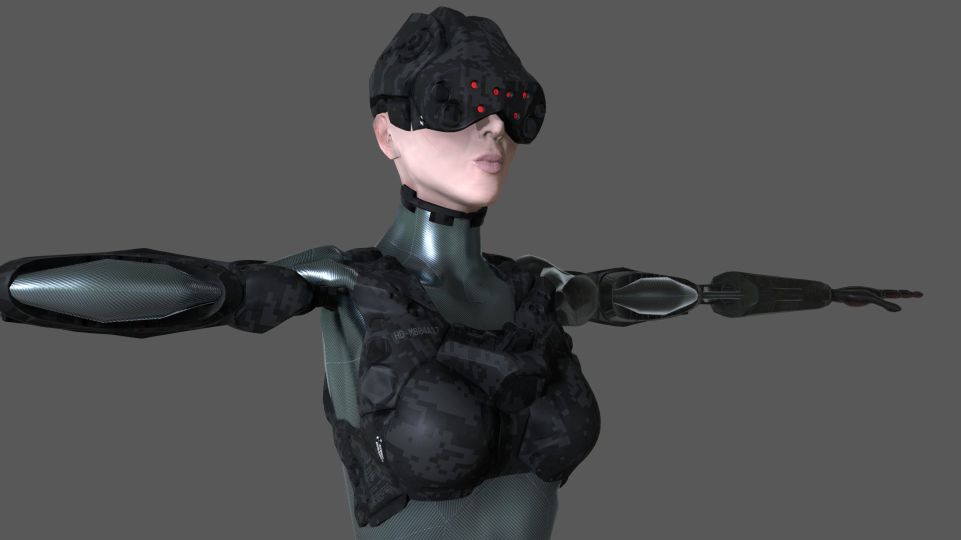 Military Robot - 3D model by Mike Middleton (@MikeMiddleton) [49be19b ...