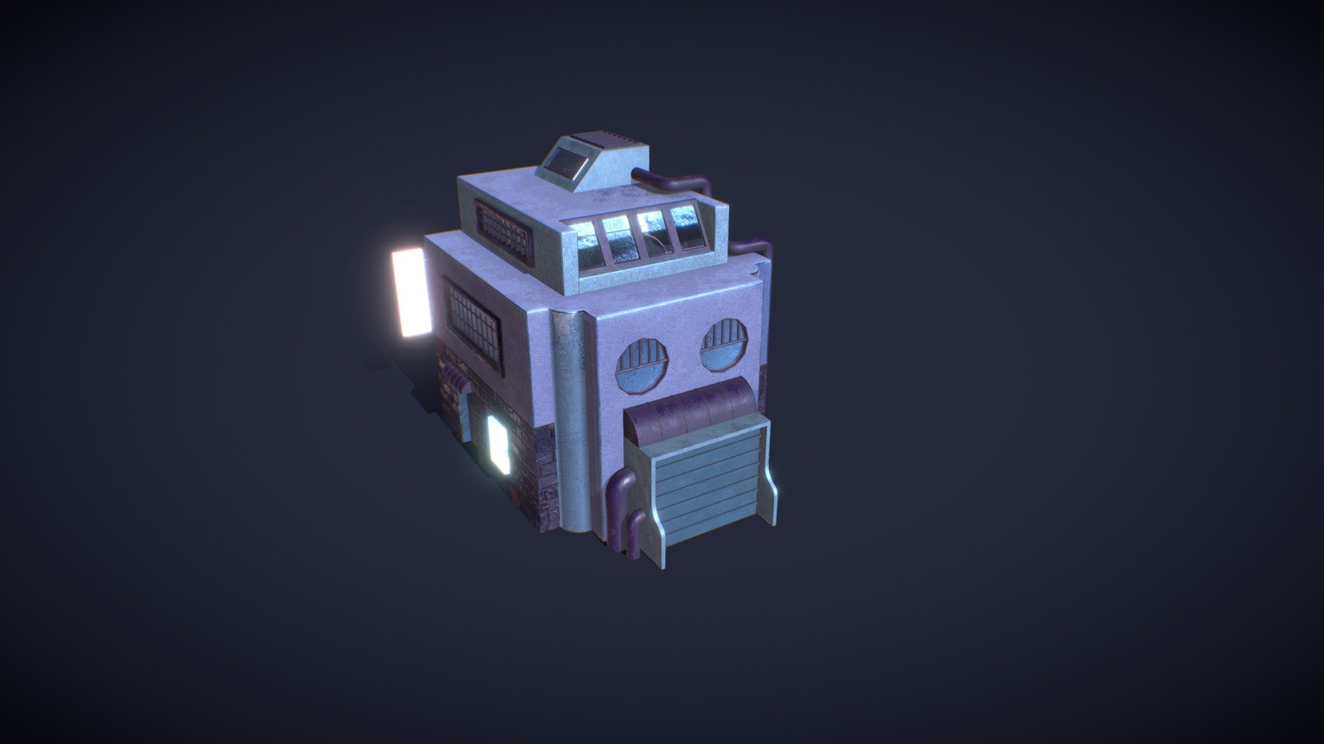 Cyberpunk house - 3D model by victoriabelishka (@victoriabelishka1 ...