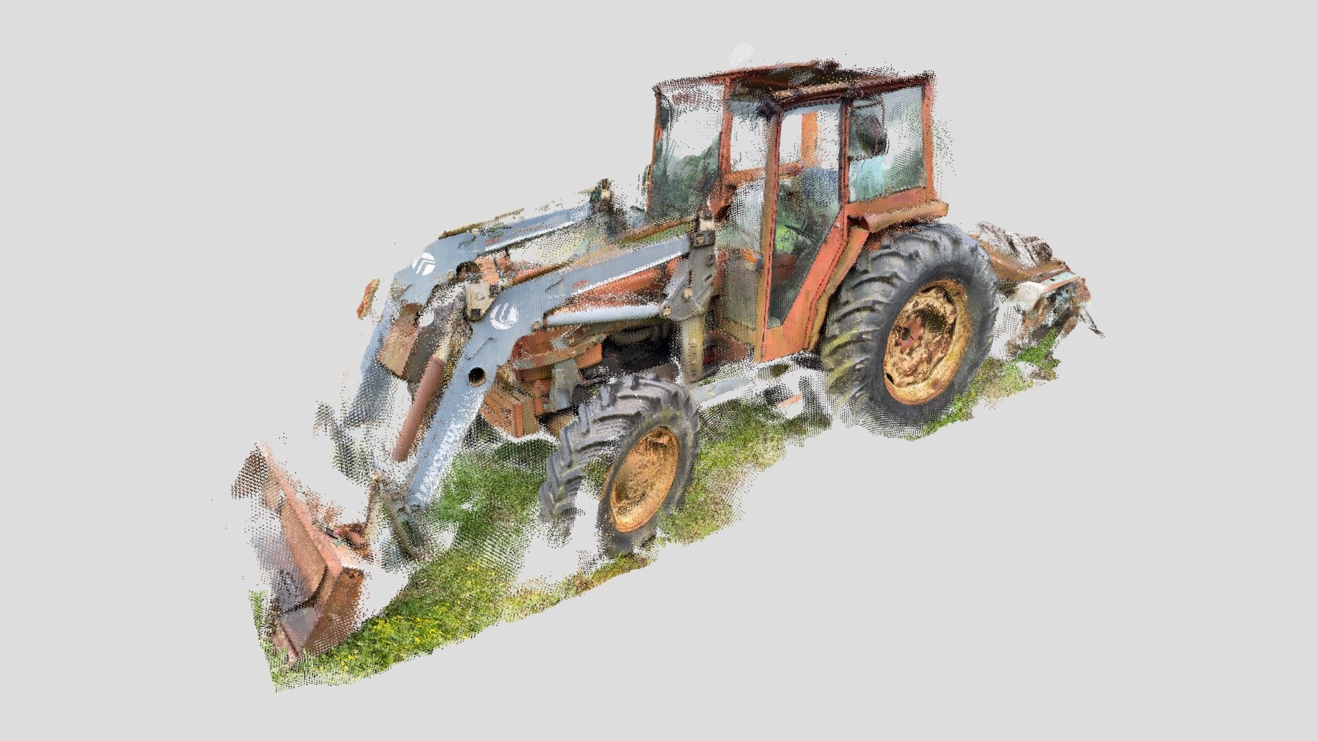 Old tractor (Sitescape - LD) - Download Free 3D model by Emm ...