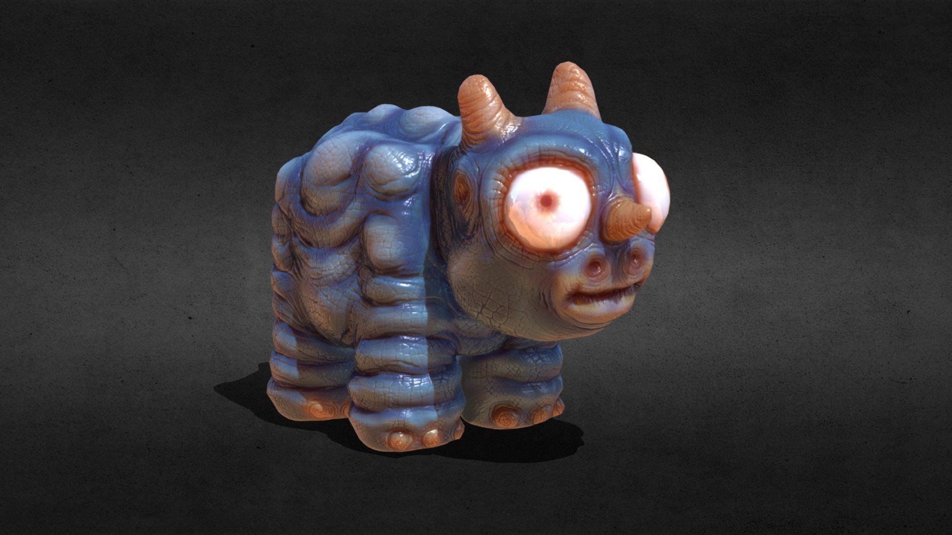 Alien rhino creature (original concept) - Buy Royalty Free 3D model by ...