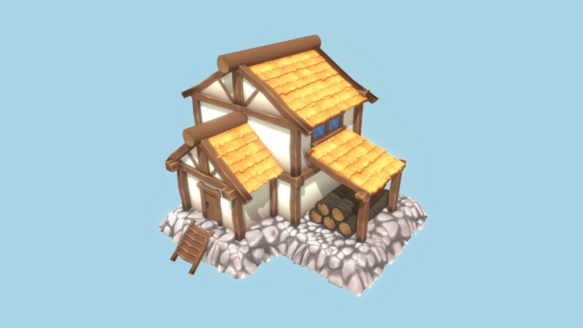 Stylized House - Download Free 3D model by T4iri [49c45f2] - Sketchfab
