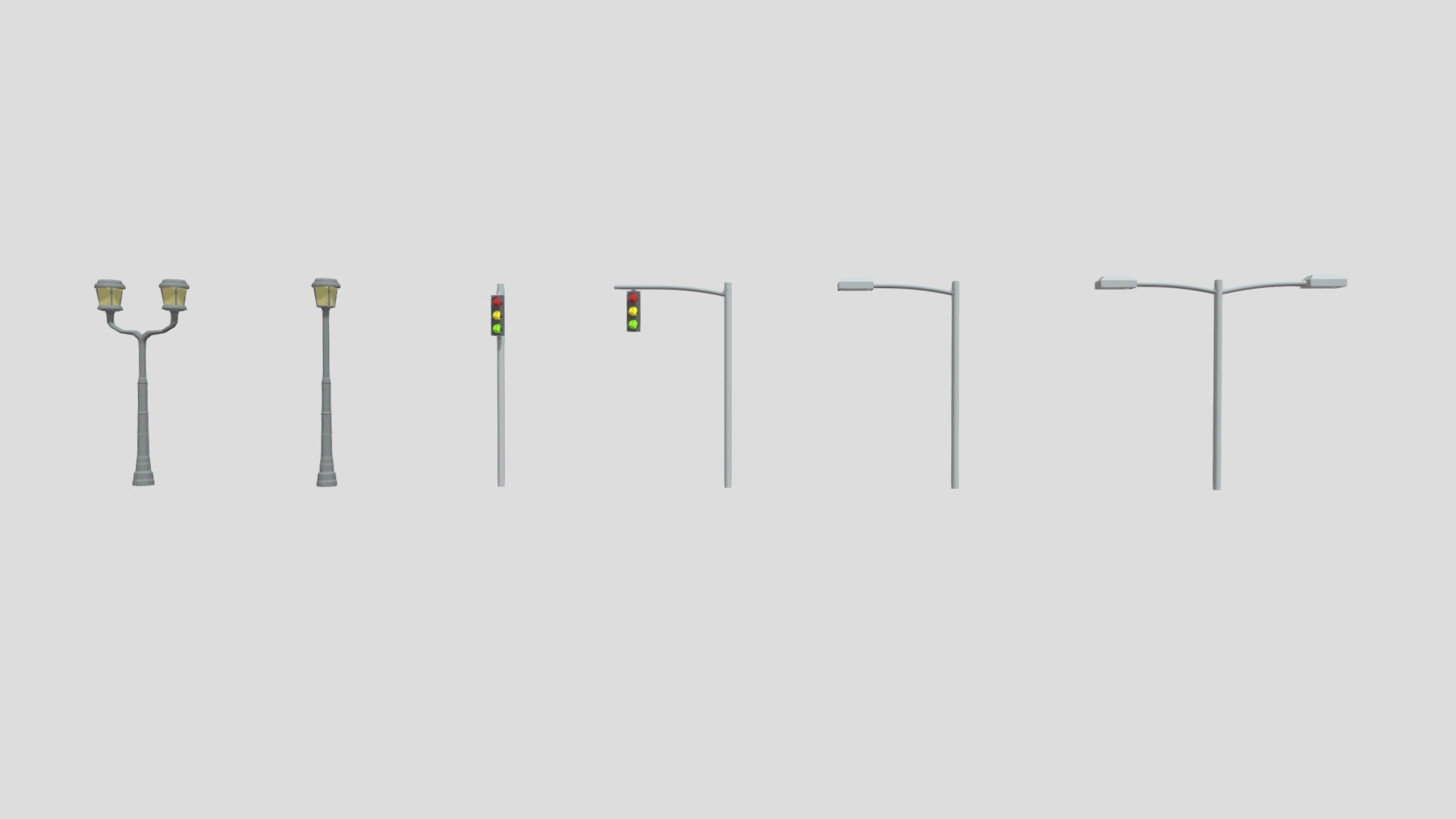 Low Poly City Lights - Download Free 3D model by Andrew (@andrej ...