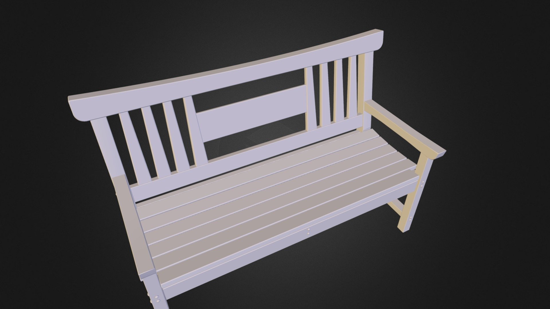 Banc - 3D model by Renock [49c5ae5] - Sketchfab