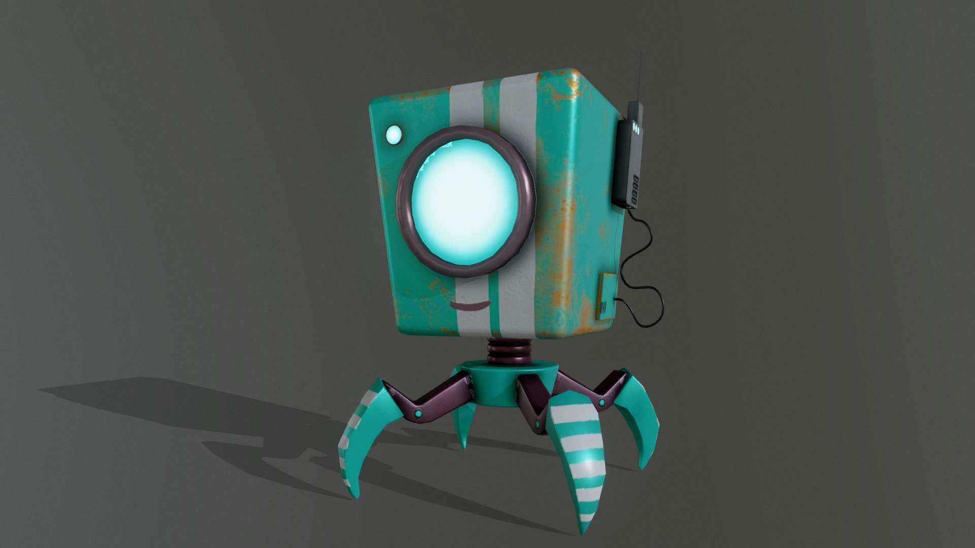 Happy Robot - 3D model by Ketrezz [49c96e7] - Sketchfab