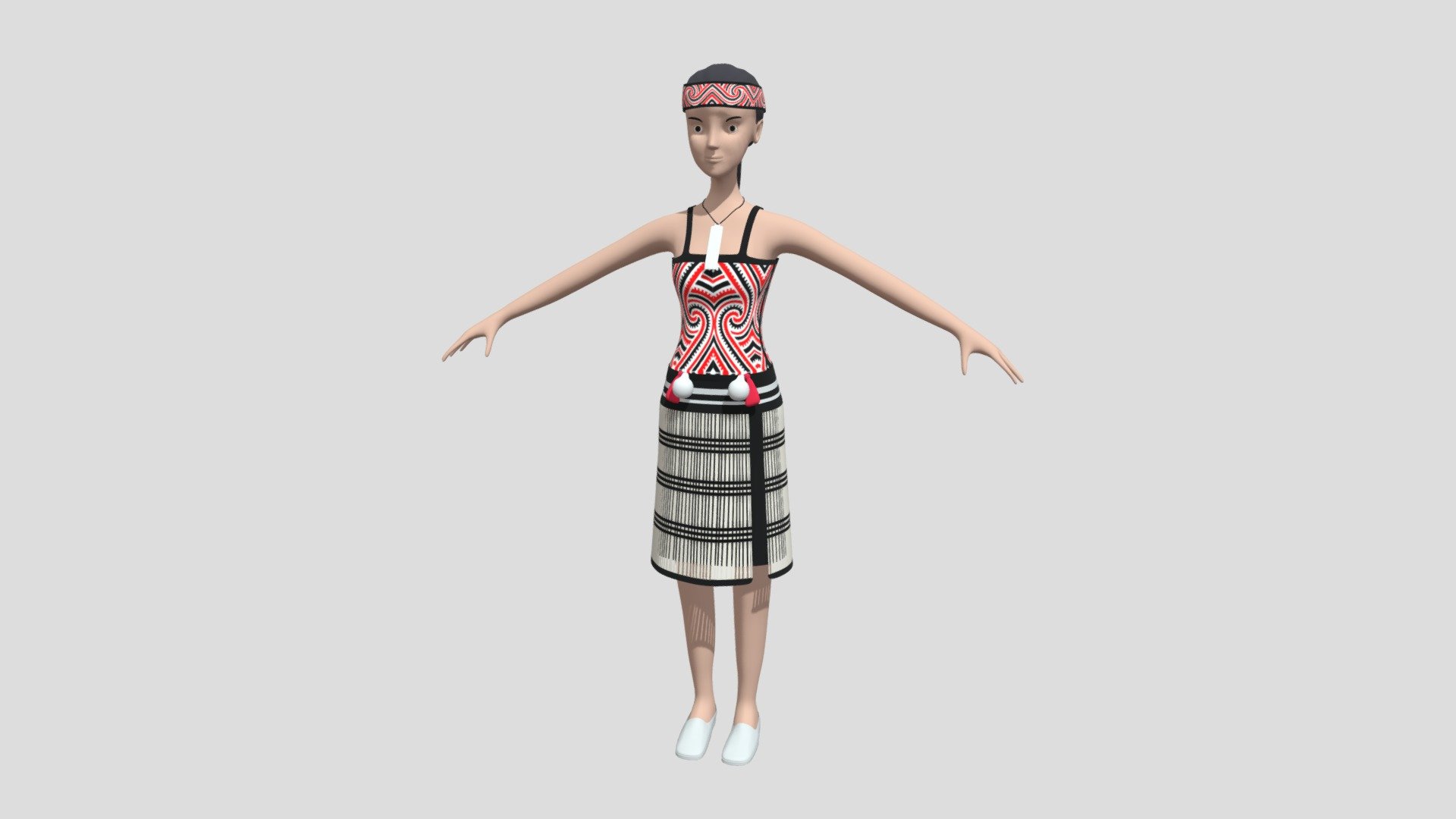 Cartoon female character - 3D model by Mobius_3D (@Sergio_3D) [49ca893 ...