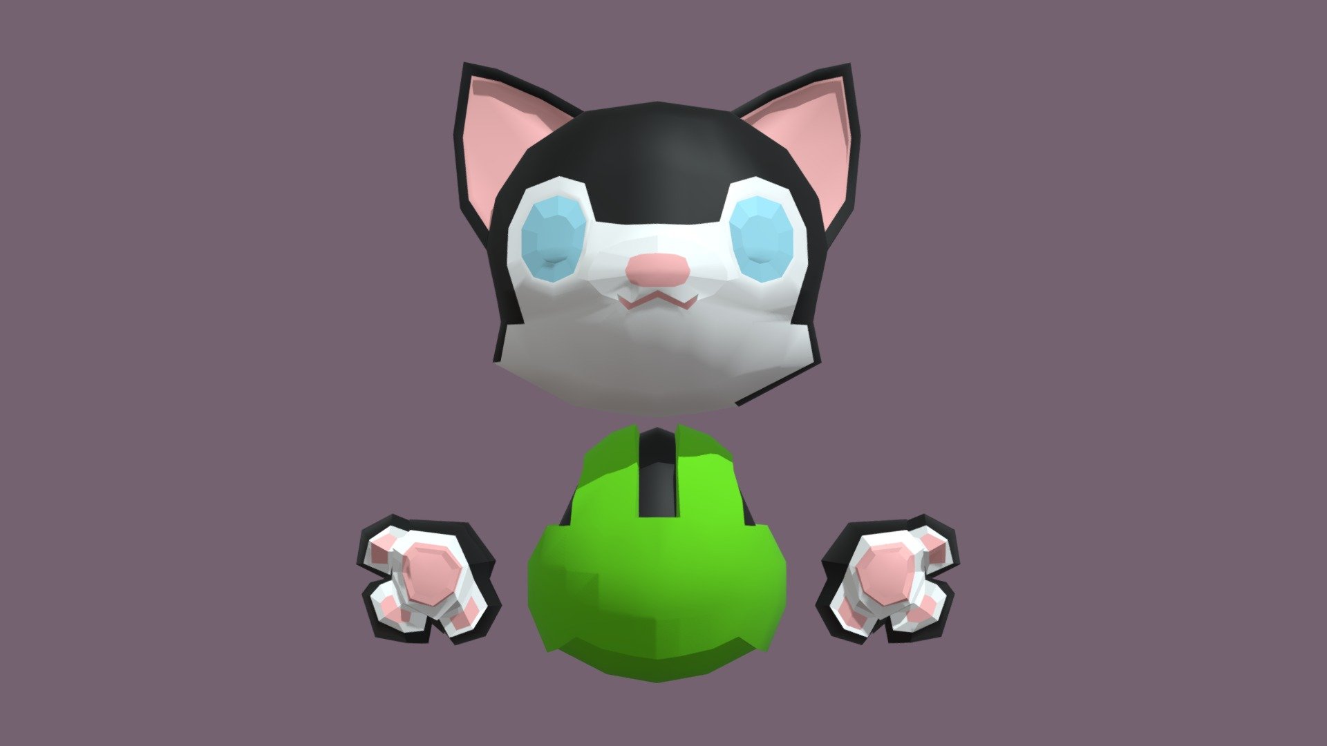 Gato low poly - 3D model by kioli.oli [49cc5e1] - Sketchfab