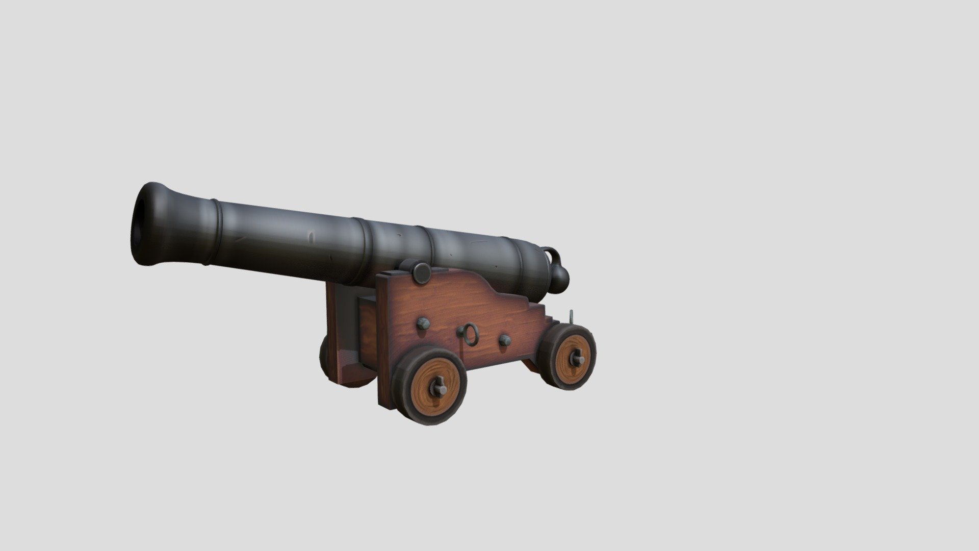 Stylized Cannon - 3D model by @Dan (@PaulDaniel) [49ccba9] - Sketchfab