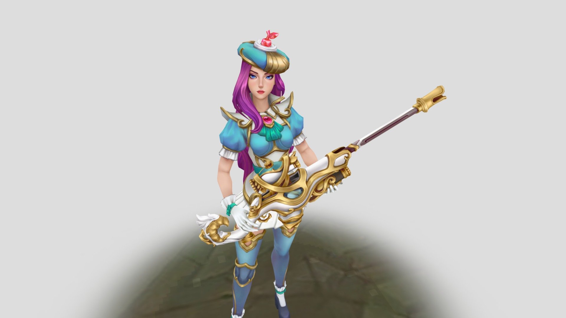 League of Legends Caitlyn Fan Skin - 3D model by chunyou_ [49ccd93 ...
