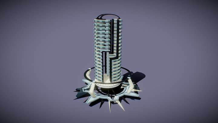 Sci-fi-building 3D models - Sketchfab