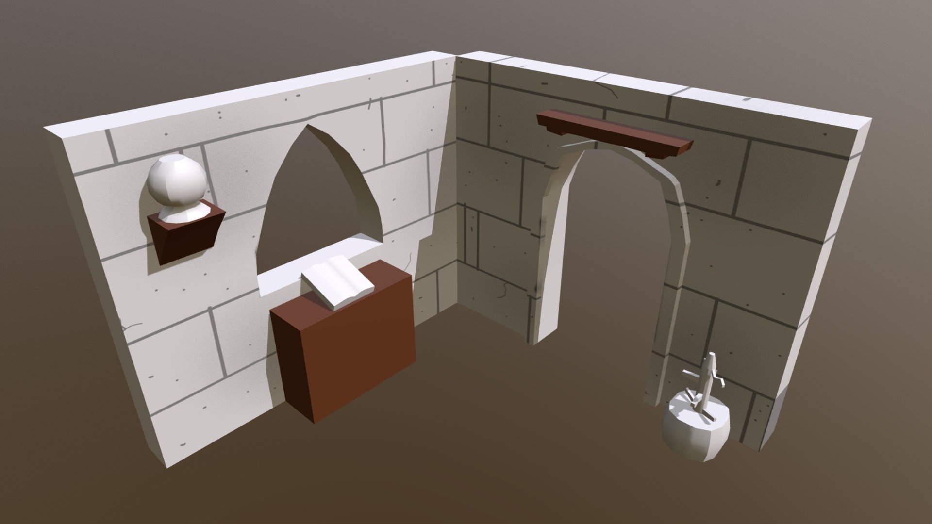 Wizard wall (in progress) - 3D model by KpopJaylen [49cf7a1] - Sketchfab