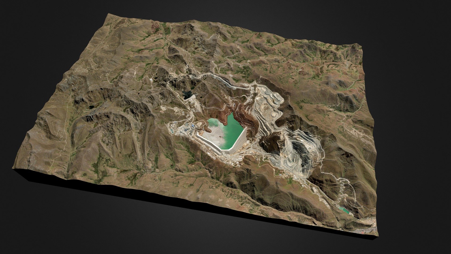 DEM con textura. - Download Free 3D model by TCcruz [49cf7d3] - Sketchfab