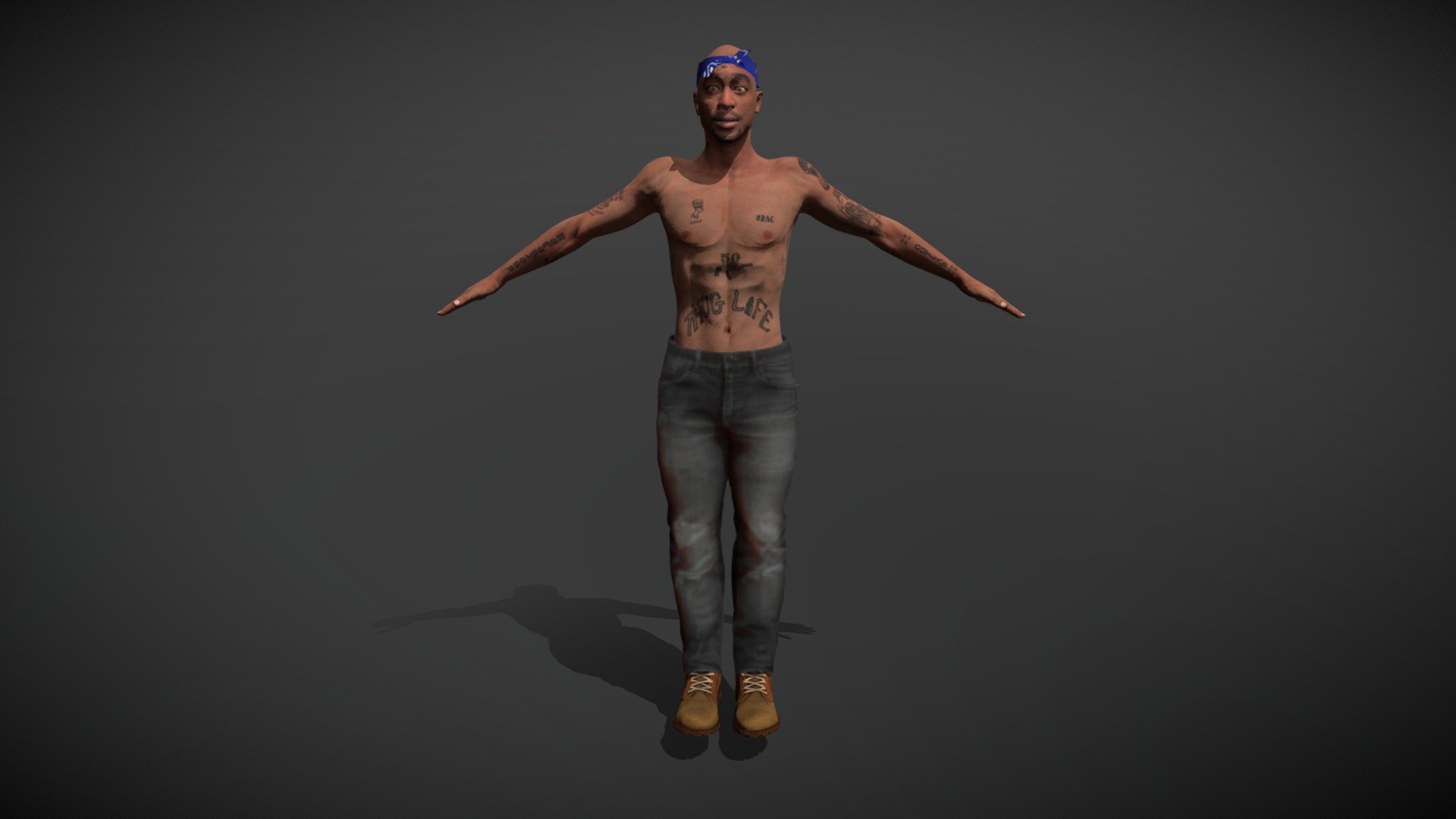 2- Pac - 3D model by skovarovic [49cff94] - Sketchfab