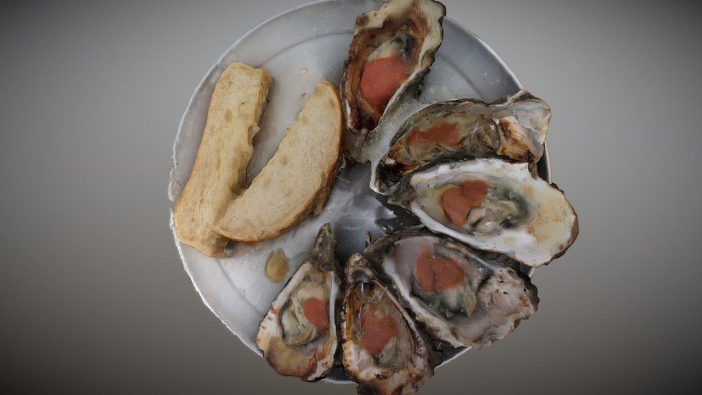 BBQ Oysters - Download Free 3D model by chefjennydorsey [49d0b3d ...