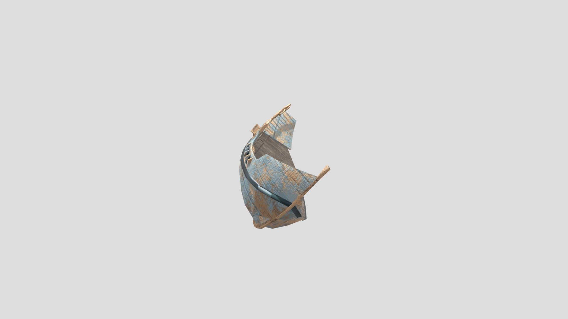 sunken ship - 3D model by yassinee [49d1d93] - Sketchfab