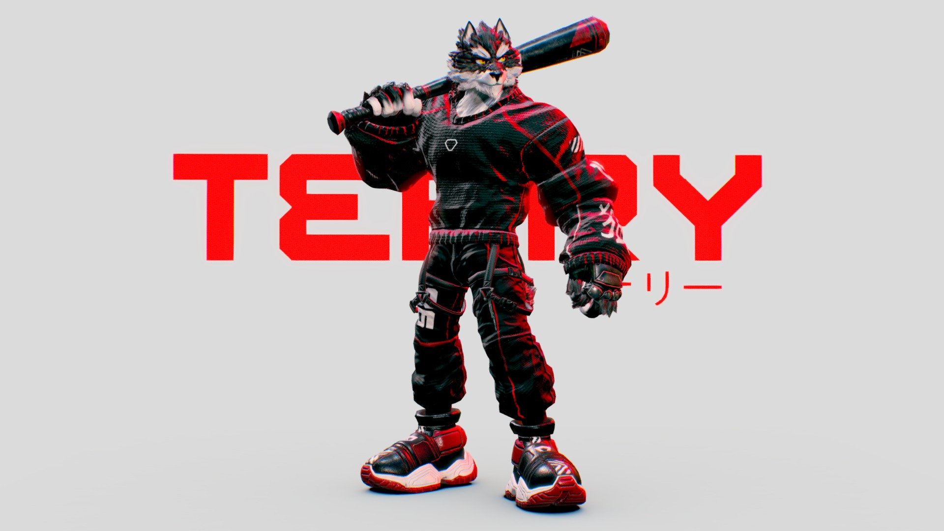 Male Furry Game Character - Terry - 3D model by Hisqie Furqoni ...
