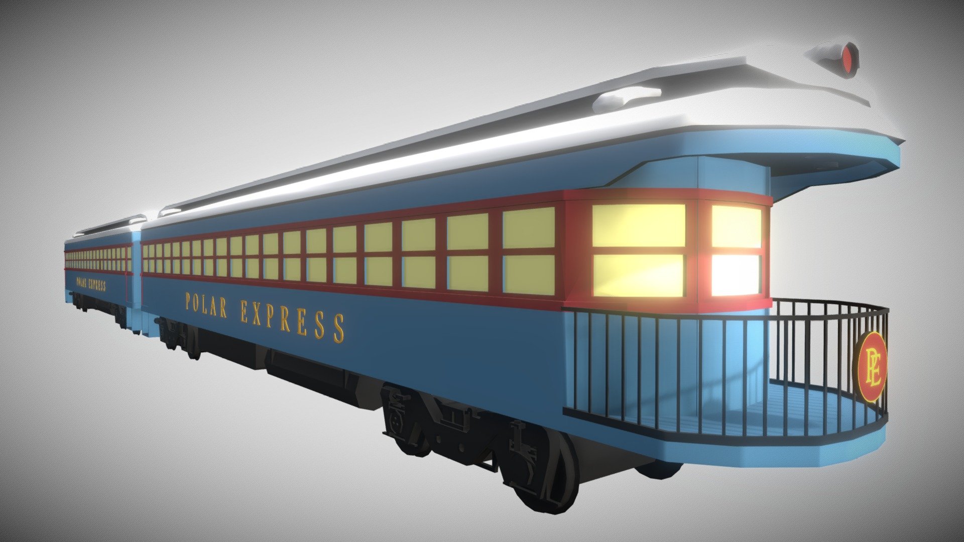 Polar Express Coach With Observation - Download Free 3D model by mcfly ...