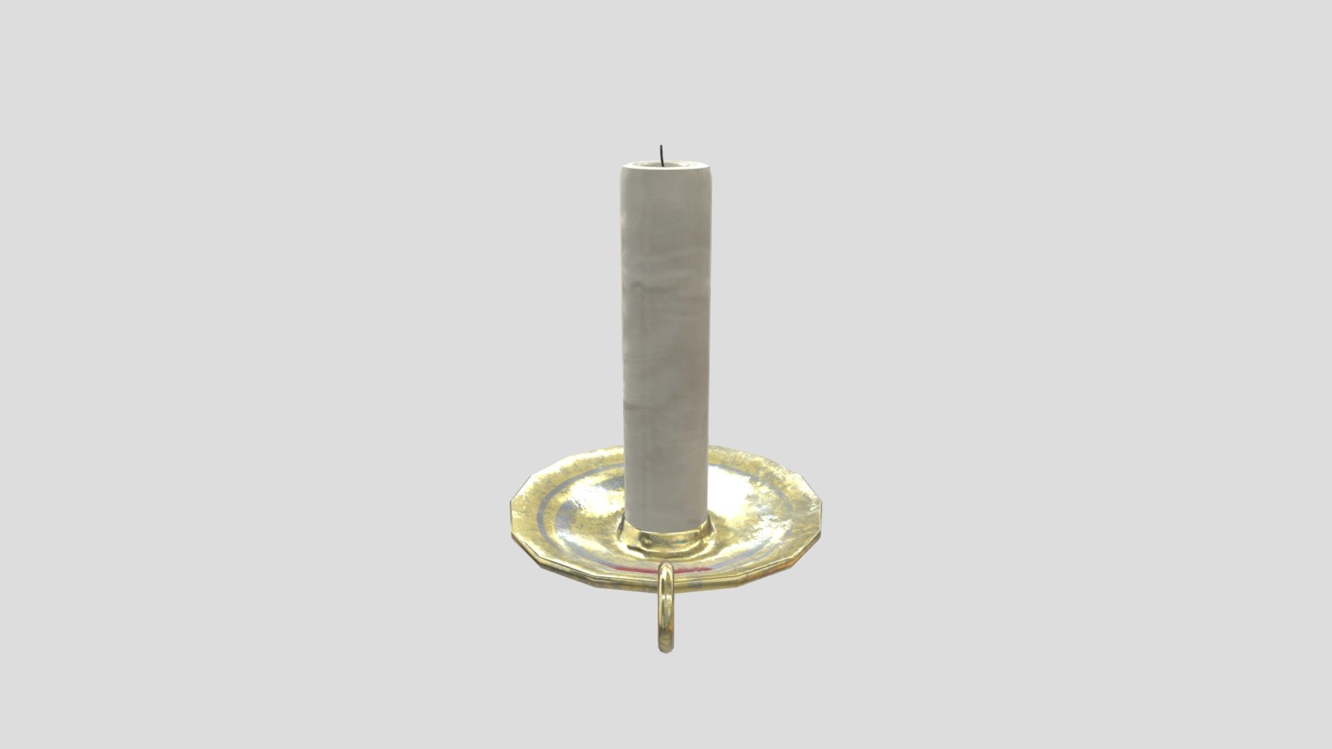 Vintage candle - 3D model by alex_chachi [49d6126] - Sketchfab