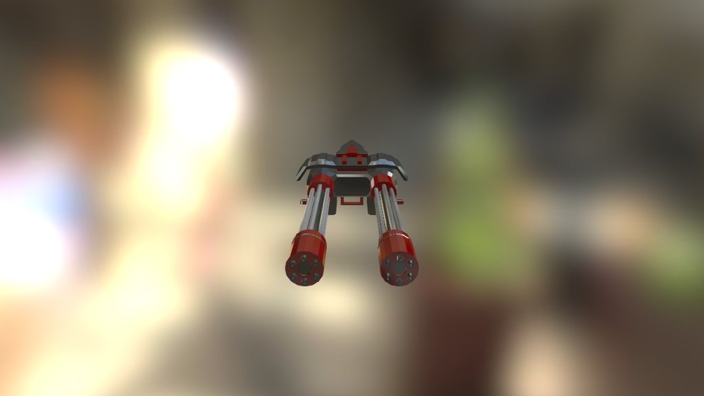Double Barrel Minigun - 3D model by e01z [49d771a] - Sketchfab