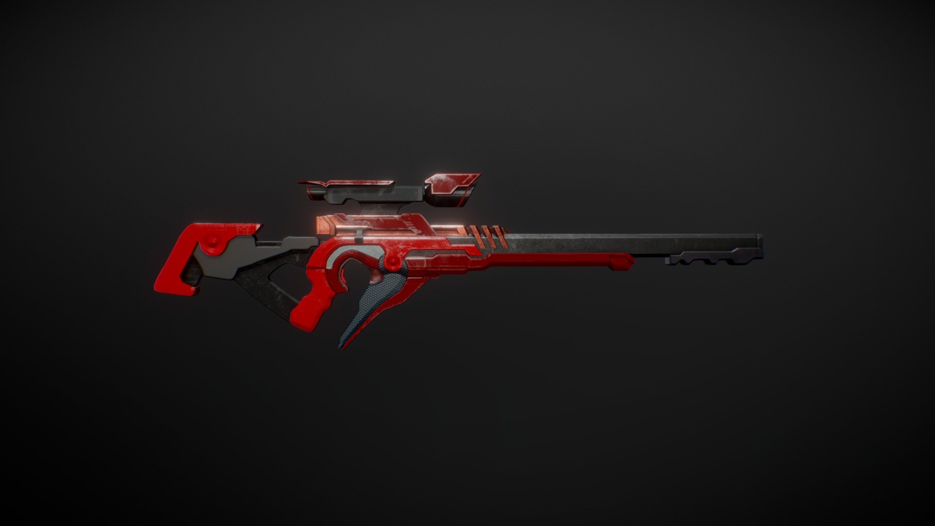 Sci Fi Sniper Rifle - 3D model by Sahir Virmani (@sahirvirmani ...