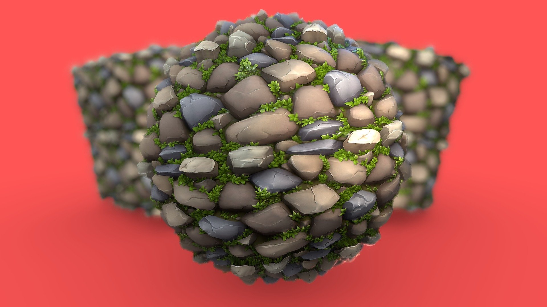 Stylized PBR Texture / Material Cobblestone - Buy Royalty Free 3D model ...