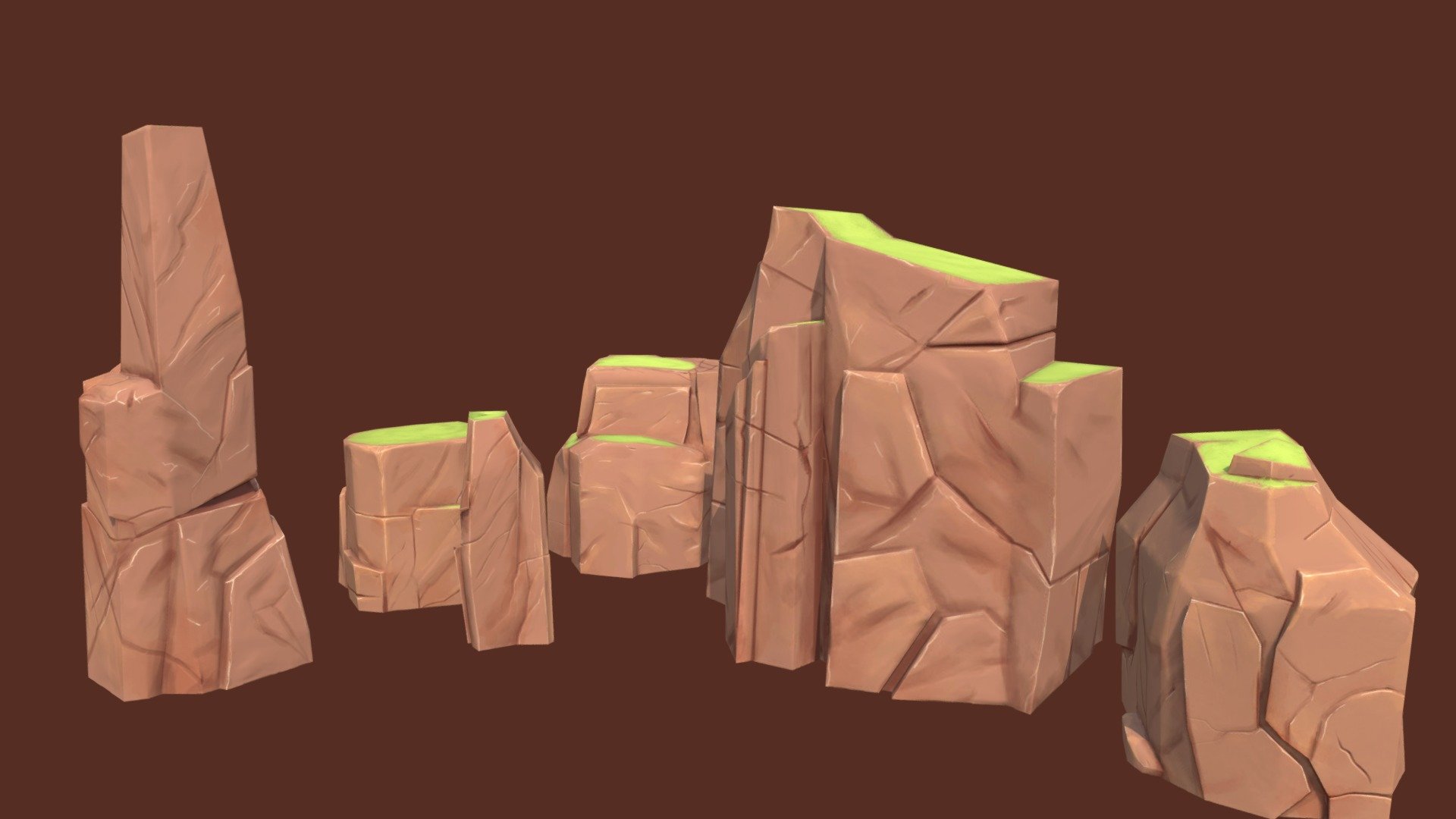 Commission: Grassy Dry Rocks - 3D model by Betsy Jones (@sycorix ...