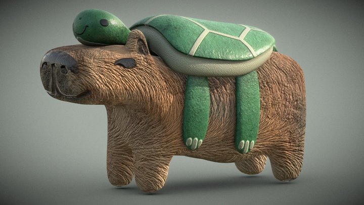 Capybara 3D models - Sketchfab