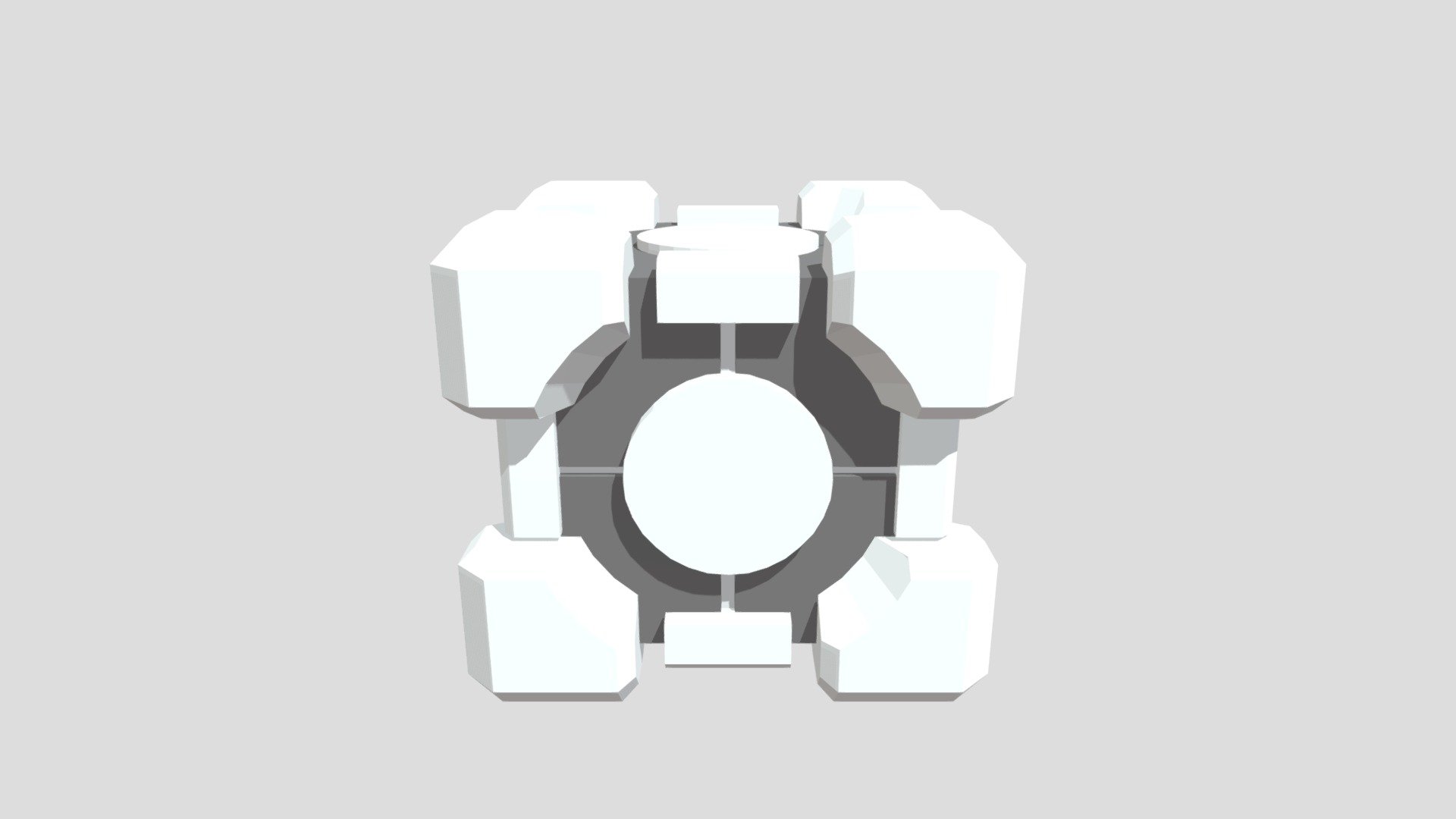 Companion Cube - 3D model by ono19484410 [49dd469] - Sketchfab