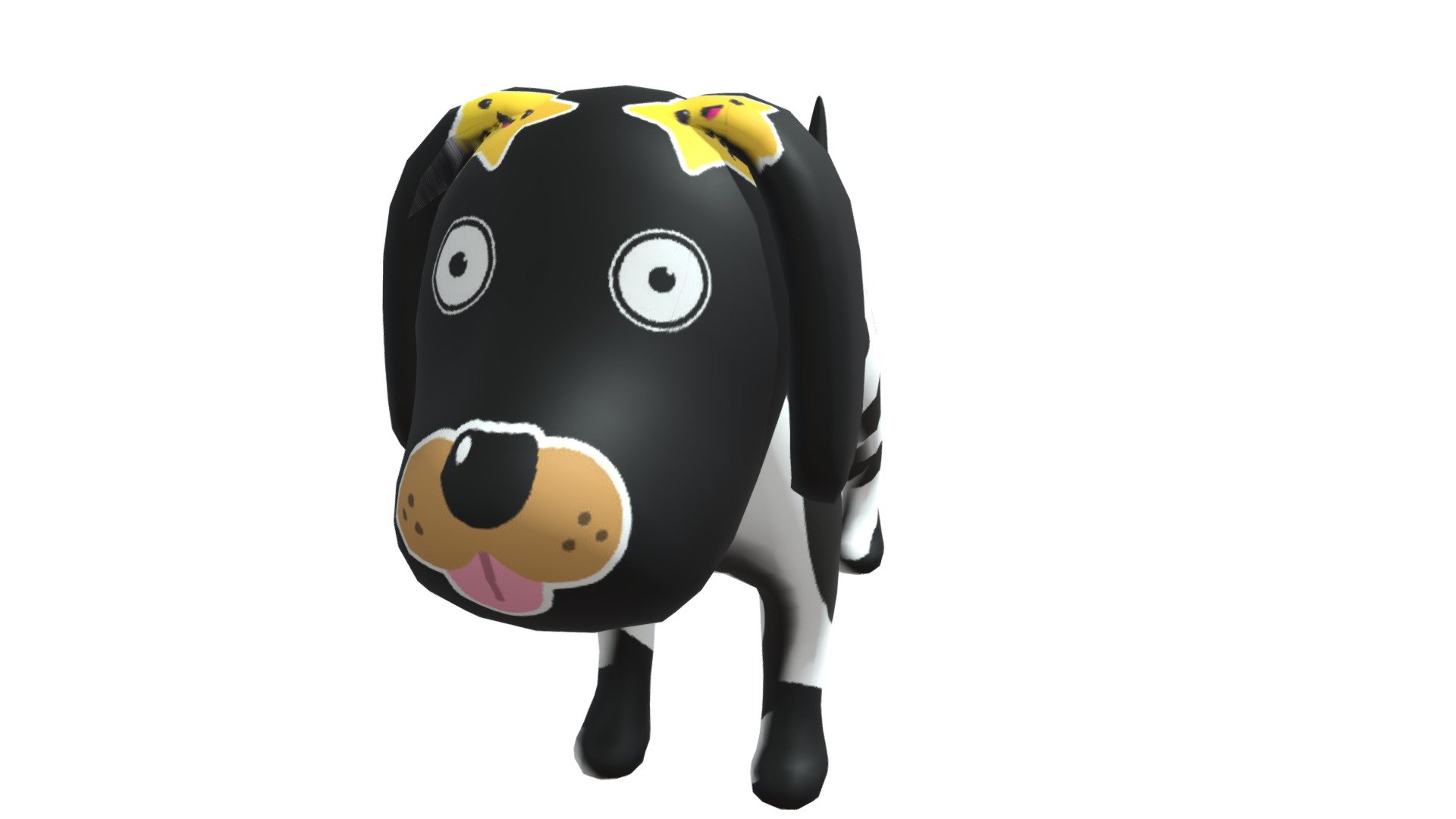 ZEBRA DOG - 3D model by lystia [49dde30] - Sketchfab